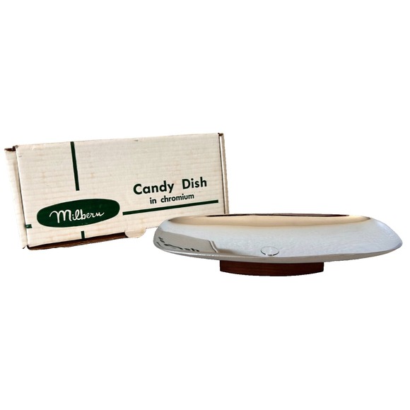 Milbern | Dining | New In Box Danish Milbern Candy Dish Plate Stand ...